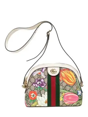 Gucci Ophidia Dome Floral-print Shoulder Bag - Neutrals