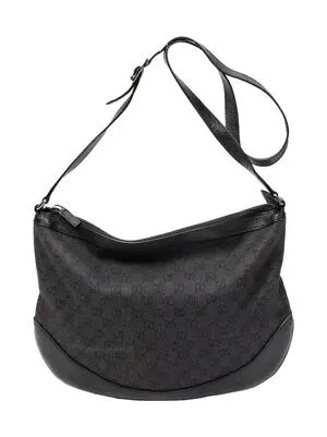 Gucci Half Moon Messenger Shoulder Bag - Black
