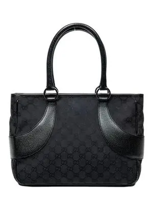 Gucci Gg Canvas Tote Bag - Black