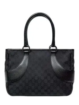 Gucci Gg Canvas Tote Bag - Black