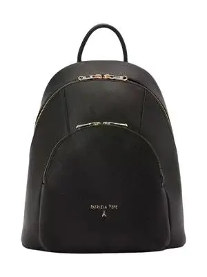 Patrizia Pepe Grained Texture Backpack - Black