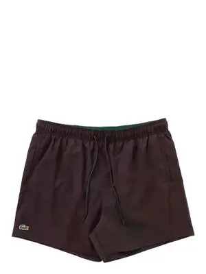 Lacoste Logo Swim Shorts - Brown