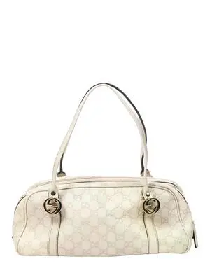 Gucci Ssima Twin Shoulder Bag - White