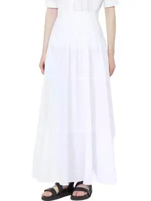 MAX MARA Mstopera Long Cotton Skirt