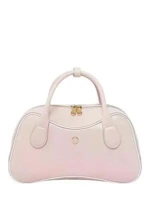 Casablanca Micro Leather Bowling Bag - Pink