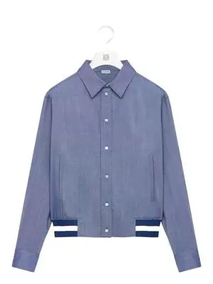 Loewe Logo Bomber Jacket - Blue