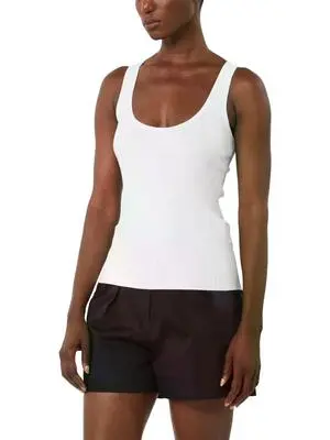 Max Mara Scoop-neck Tank Top - White