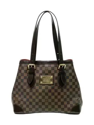 LOUIS VUITTON 2009 Mm Hampstead Check-print Shoulder Bag - Brown