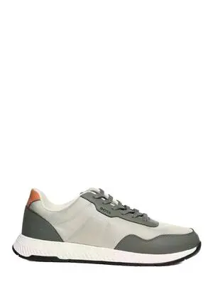 BOSS Panelled Lace-up Sneakers - Neutrals