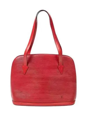 LOUIS VUITTON Lussac Textured Shoulder Bag - Red