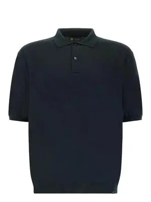 Paul & Shark Ribbed Polo Shirt - Blue