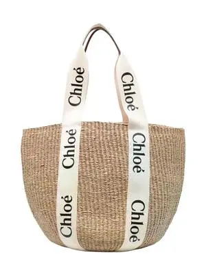 Chloé Large Woody Tote - Neutrals