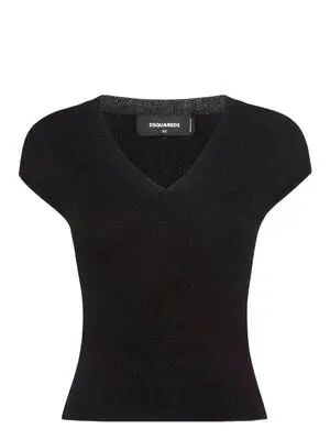 Dsquared2 V-neck Short-sleeve T-shirt - Black
