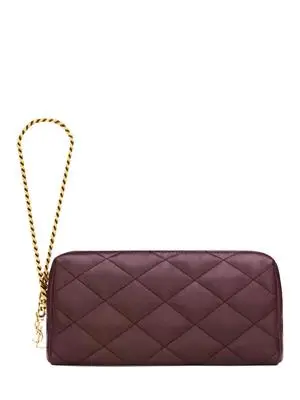 Saint Laurent Cassandre Clutch - Purple