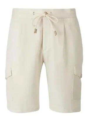 GRAN SASSO Flap-pockets Drawstring Shorts - Neutrals