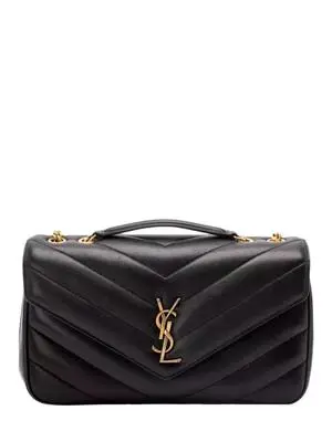 Saint Laurent Loulou Matelassé Shoulder Bag - Black
