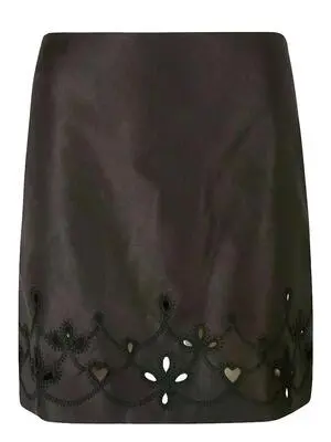 Chloé Cut-out Skirt - Black