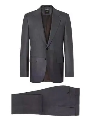 Zegna Centoventimila Wool Suit - Grey