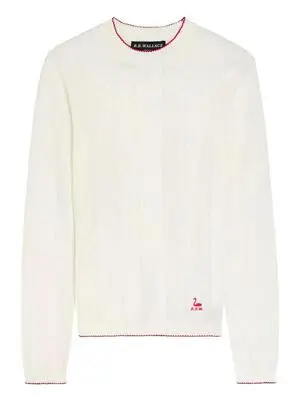 B.B. WALACE Swan-detail Knit Sweater - Neutrals