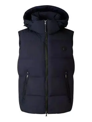Bogner Detachable Hooded Puffer Gilet - Blue