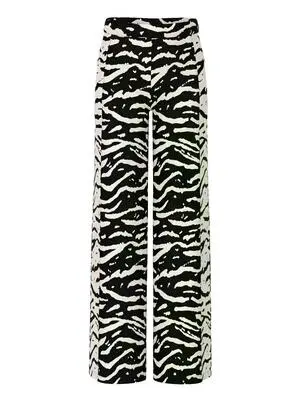 MARCCAIN Zebra-pattern Trousers - Black