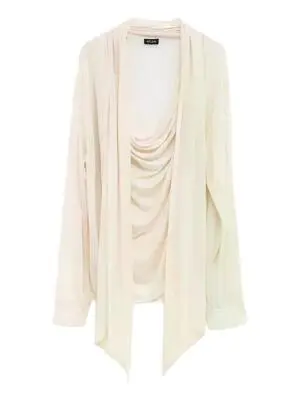 Atlein Draped Blouse - Neutrals