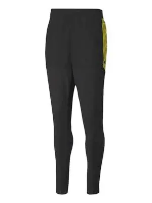 PUMA Yellow-detail Track Pants - Black