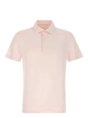 Fedeli Stretch Polo Shirt - Pink