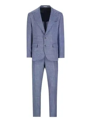 Brunello Cucinelli Single-breasted Suit - Blue