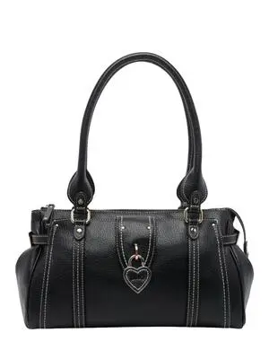 Liu Jo Heart Charm Shoulder Bag - Black