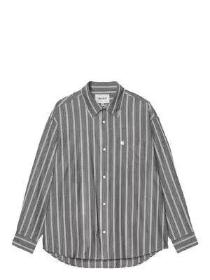 Carhartt Work In Progress Striped Cotton Shirt - Grey