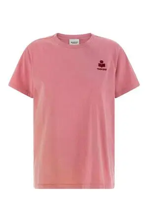 MARANT ETOILE Aby Logo T-shirt - Pink
