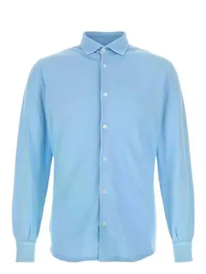 Fedeli Piqué Shirt - Blue