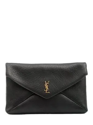 Saint Laurent Cassandre Large Pouch - Black