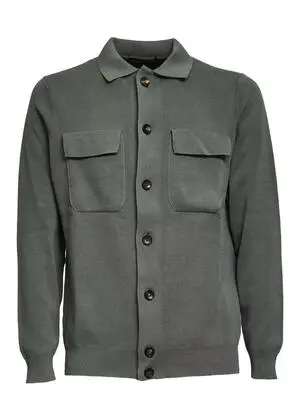 FILIPPO DE LAURENTIIS Buttoned Cardigan - Green