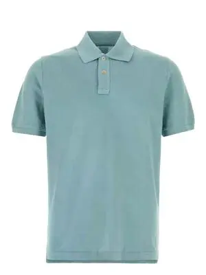 Fedeli Piqué Polo Shirt - Blue