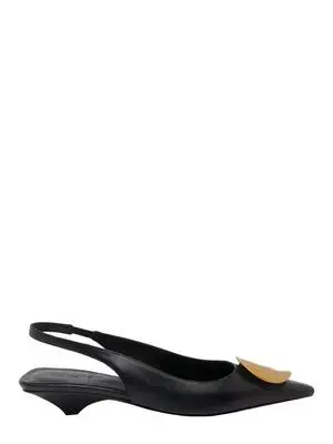 VIC MATIE Baron Slingback Pumps - Black
