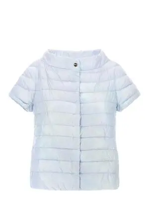 Herno Greta Short-Sleeve Cape Blue