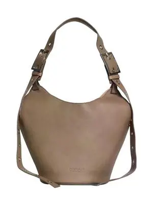 DONDUP Small Leather Tote Bag Neutrals