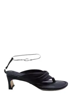 By Far Dasha Twisted Sandals - Black