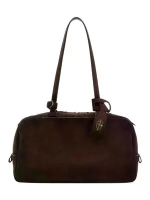 Balenciaga Carrie Bowling Shoulder Bag - Brown