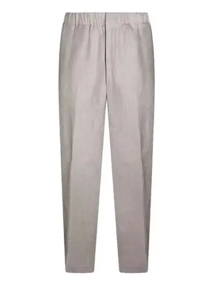 LARDINI Elasticated-waistband Trousers - Neutrals