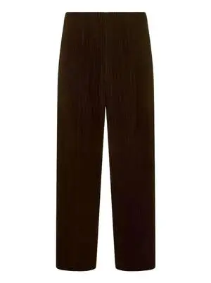 Issey Miyake Pleated Trousers - Brown