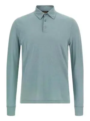 ZANONE Long-sleeve Polo Shirt - Blue