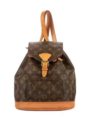 LOUIS VUITTON Montsouris Flap Backpack - Brown