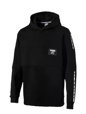 PUMA Hoodie With Patch - Black