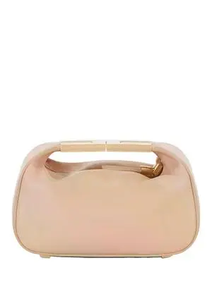 Elisabetta Franchi Logo-debossed Mini Bag - Neutrals