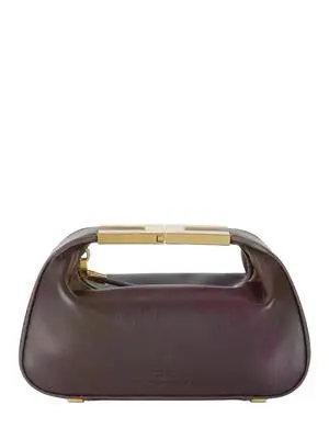 Elisabetta Franchi Logo-debossed Mini Bag - Brown