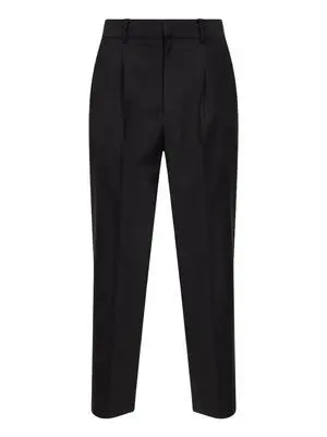 PT TORINO Pleated Trousers - Black