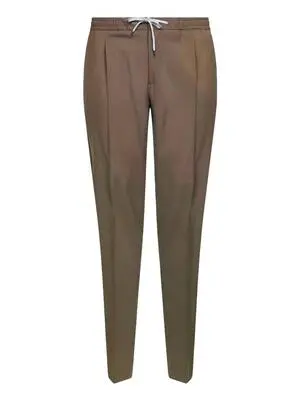 PT TORINO Drawstring Trousers - Brown